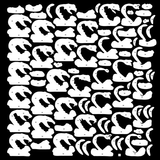 DXF file cobra for laser cutting on cnc 🐍 ・3D print design to download ...