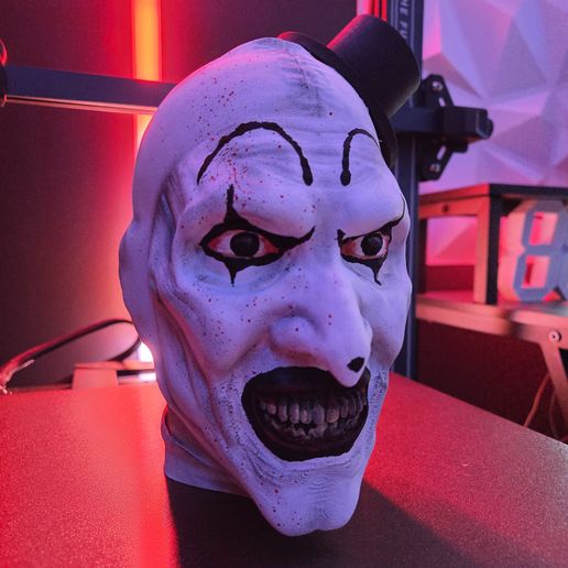 3D printable Art the Clown head (terrifier) • made with Elegoo・Cults