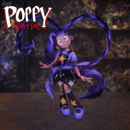 ️‍🔥 Lily Love Braids - Poppy Playtime Figure・ STL File for 3D printing ...