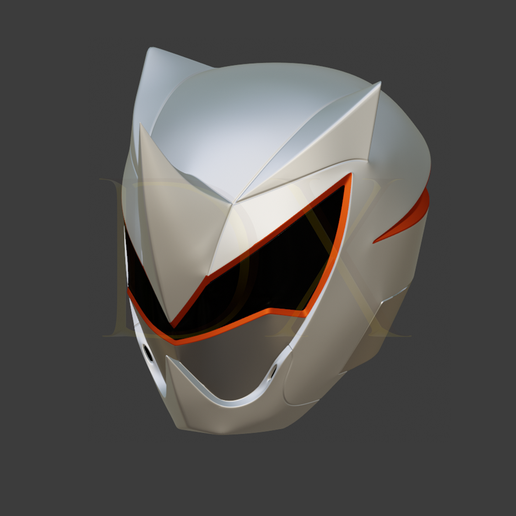 🦏 Power Ranger Jungle Fury Rinoceronte Blanco/ Chopper・Archivo STL para ...