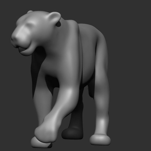 🐆 3D Printable Cheetah Model – Sleek and Dynamic Standing Cheetah STL ...