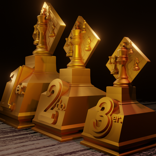 ♟️ Chess Trophies・ STL File for ・Cults