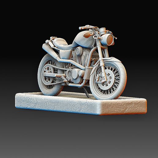 🏍️ Motorcycle・Free STL File for ・Cults