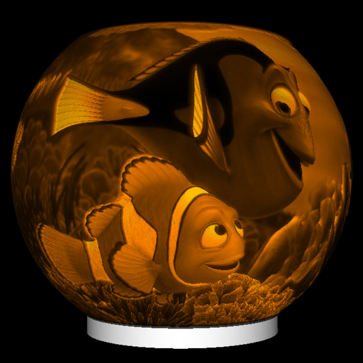 finding nemo pumpkin carving