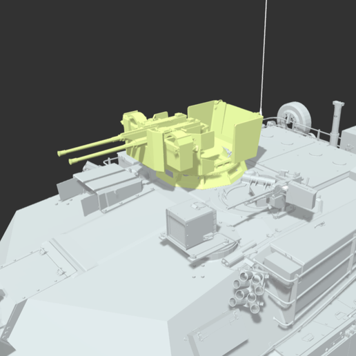 🔫 US - M1A1 & 2 Commander Hatch Twin Turret Pro Gun 1/35 & 1/16 Scale ...