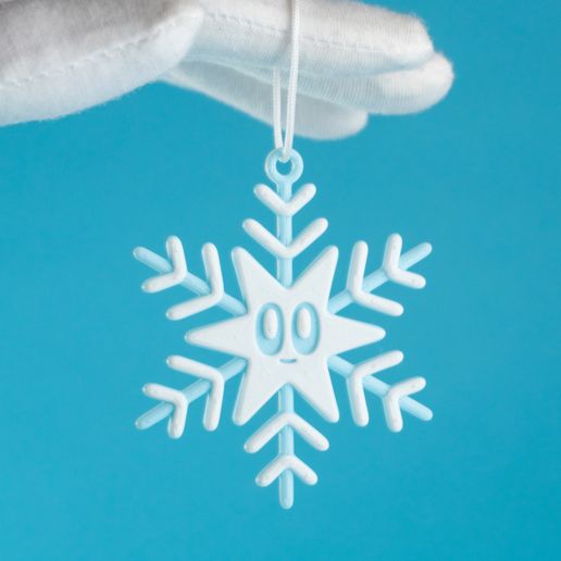 🎨 Blob Snowflakes - Ornament Art Toy・ 3D File for 3D printing・Cults