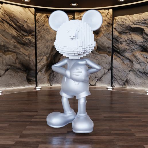 🐁 Mickey Mouse Mosaic Fan Art Toy・ STL File for 3D printing・Cults