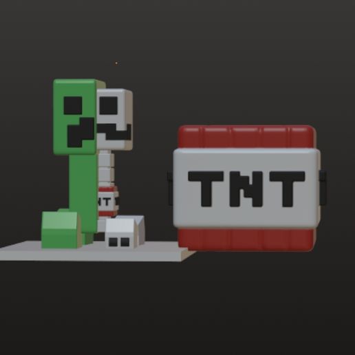 🦸 Minecraft Creeper and TNT Porta Flips - 3D Design for Printing・ STL ...