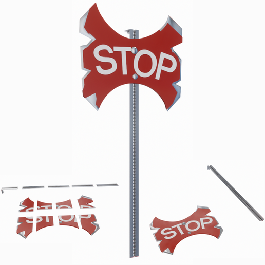 STL file Fortnite Stop Pickaxe 🛑 ・3D printing design to download・Cults