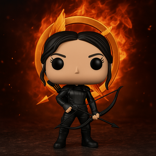 🎬 Funko de Katniss Everdeen de Los Juegos del Hambre・Archivo STL para ...