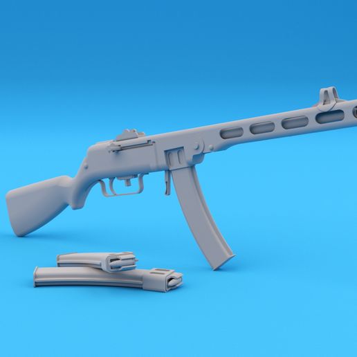 🌆 1/35 PPSh-41 Stick Mag・ STL File for 3D printing・Cults