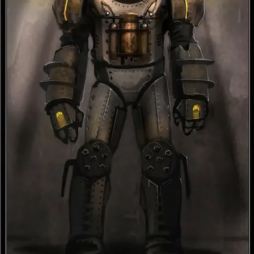 🎲 "Badass Armor" from Fallout・Free OBJ File for 3D printing・Cults