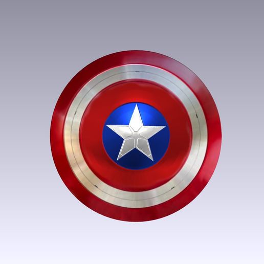 3D file Captain America's Shield, Marvel 🛡️ ・3D printing template to ...