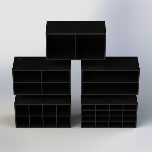 🏢 Fast-print Modular Storage Drawer System・ STL File for 3D printing・Cults