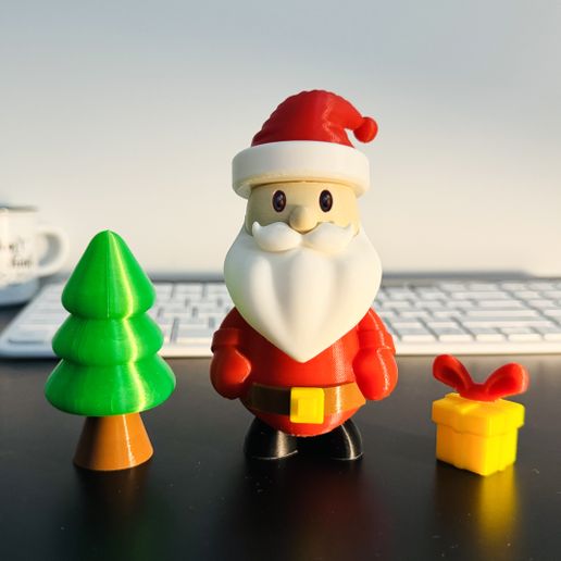 🎅 Santa Claus 3D Print – Stylized Christmas Santa Figurine | STL + OBJ ...