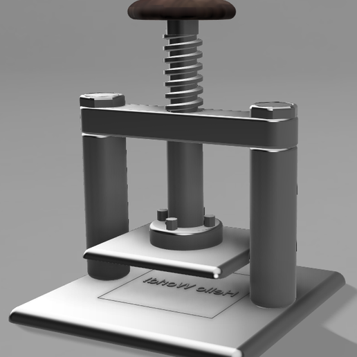 💭 Printing press・Free 3D File for ・Cults