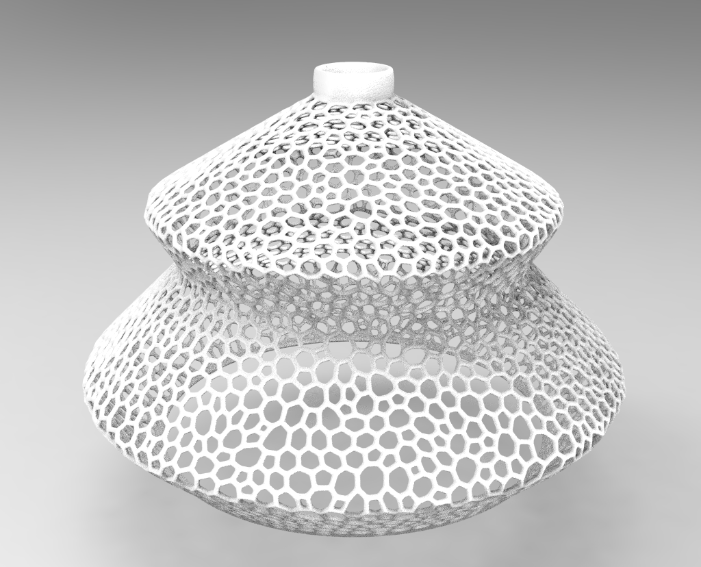 Download Stl File Lamp Model Rec Fino Voronoi Lamp • 3d Printer