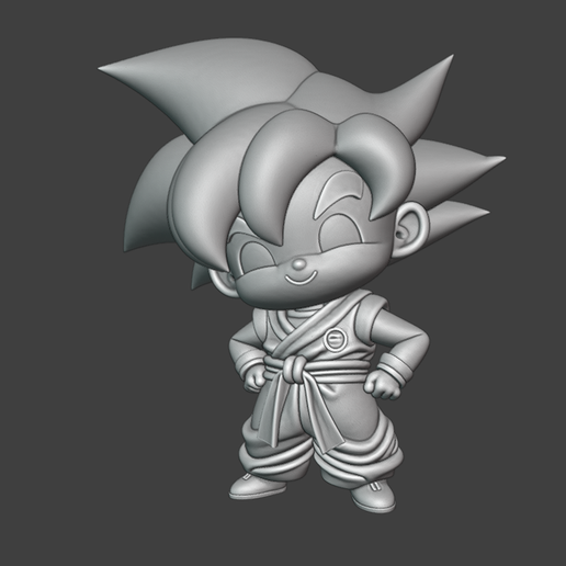 🤏 Goku chibi・ STL File for 3D printing・Cults