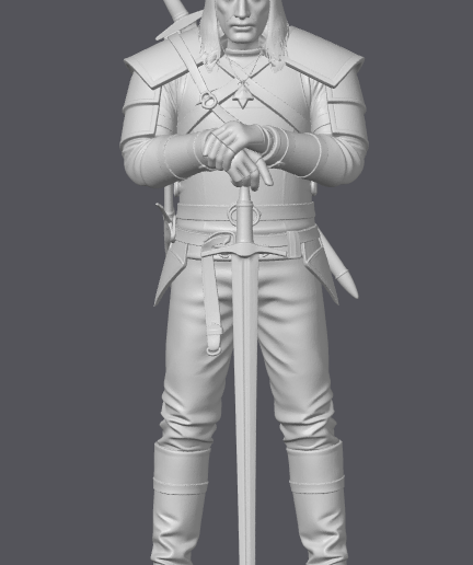 🦸 the witcher-Gerald of Rivia- v2・ STL File for 3D printing・Cults
