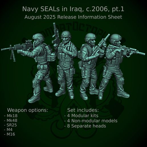 🇮🇶 Patreon pack 48 - August 2025 - Navy SEALs in Iraq c2006・ 3D File ...