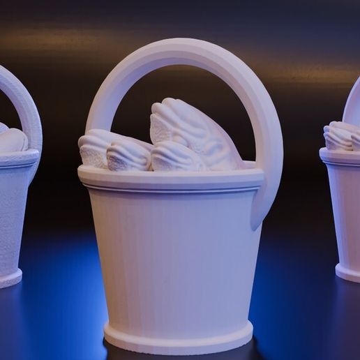 🪣 Handmade AI Slop Bucket of Fish - Tiny Bucket Prop (DND / TTRPG)・Free ...