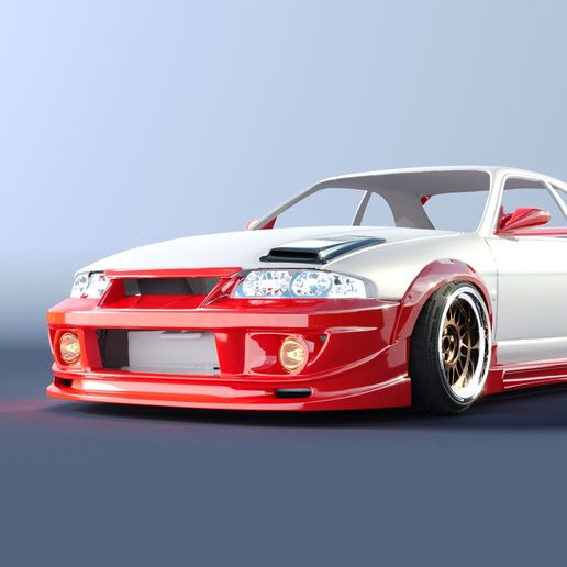 🇯🇵 NISSAN SKYLINE GTR R33 ABFLUG body kit・ 3D File for 3D printing・Cults