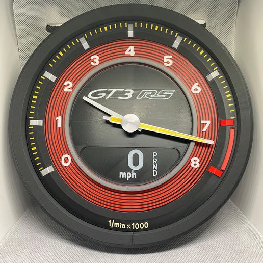 porsche wall clock