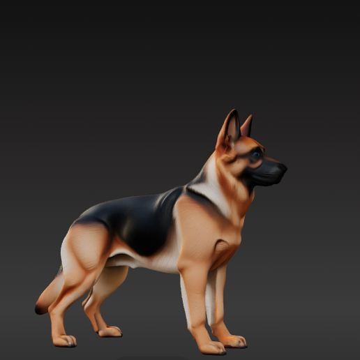STL file Ultra-Detailed German Shepherd STL – 3D Model for Printing 👾 ...
