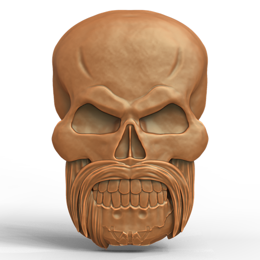 3D file 3D Model STL File for CNC Router Laser & 3D Printer 4149 Skull ...