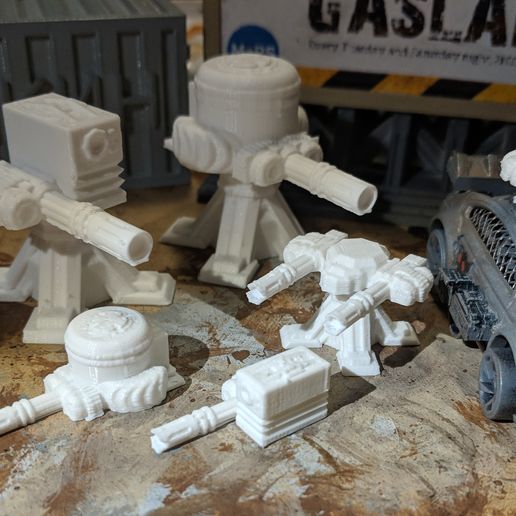 Archivo STL gratis Gaslands - Torretas automáticas/Torretas centinela・Plan imprimible en 3D para ...