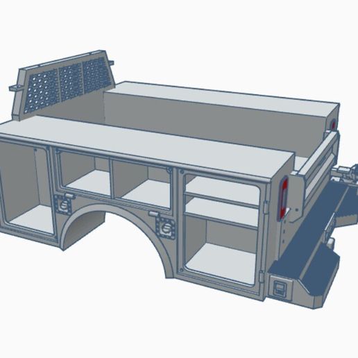 🛏️ 1/10 scale service bed (non-crane) fits CEN F450・ 3D File for 3D ...