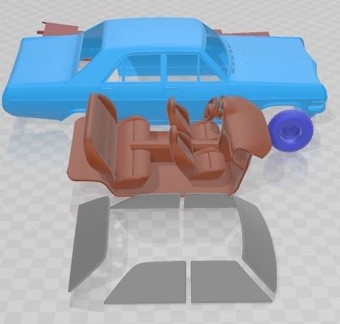 🚗 Opel Diplomat A 1964 Printable Car・ 3D File for 3D printing・Cults