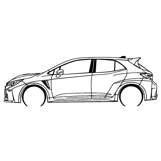 🚗 Toyota GR Corolla v2・Fichier STL pour Impression 3D et Usinage CNC ...