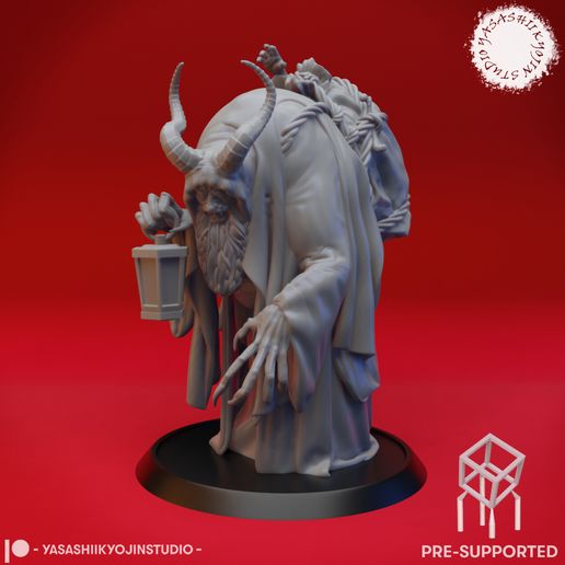 Télécharger fichier STL Krampus - Miniature de table (pré-supporté) • Objet pour impression 3D ...
