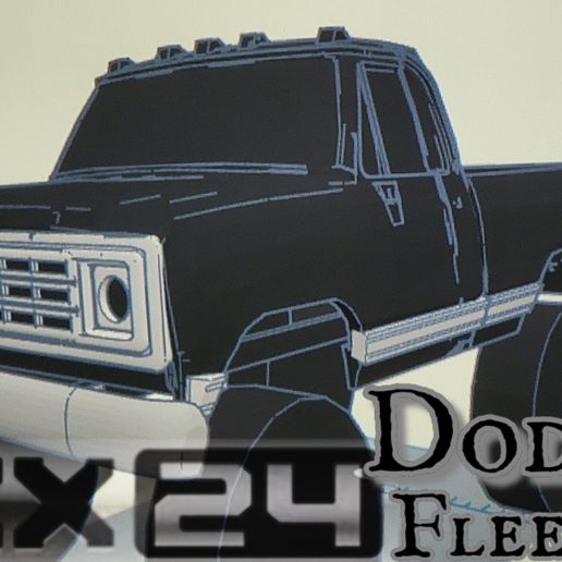 🚁 SCX24 1974 Dodge Fleetside・ STL File for 3D printing・Cults