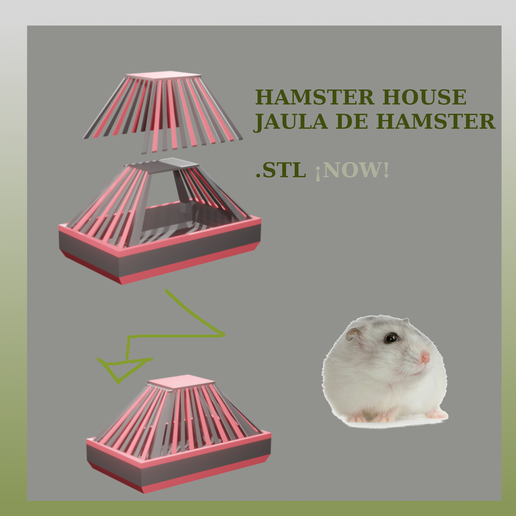 STL file HAMSTER HOUSE HAMSTER CAGE STL 🐹 ・Model to download and 3D ...
