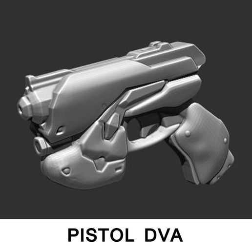 🔫 TOYS FIGURE PROP WEAPON PISTOL DVA・ STL File for 3D printing・Cults