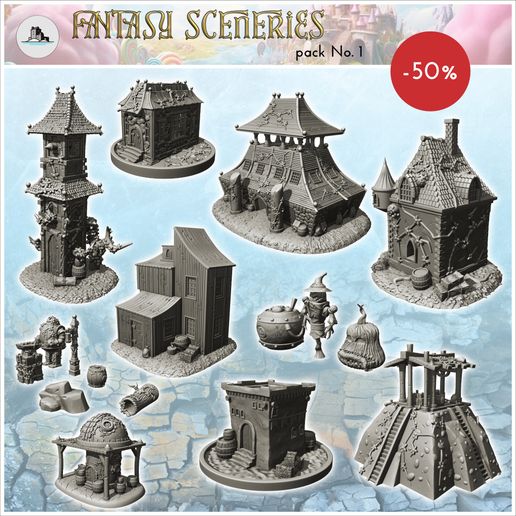 🪄 Fantasy sceneries pack No. 1 - Medieval Fantasy Magic Feudal Old ...
