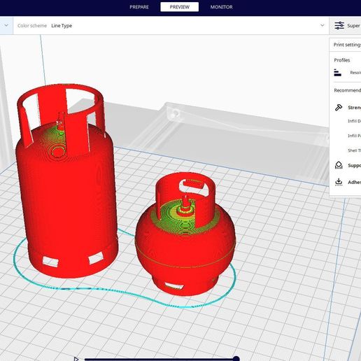 STL file gas cylinder 🧞‍♂️ ・3D printable model to download・Cults