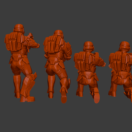 😇 Halo Odst- 19 poses・ STL File for 3D printing・Cults