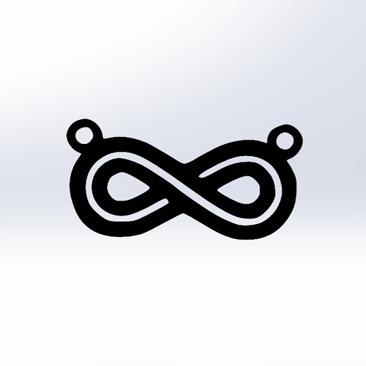 Free STL file Infinity symbol pendant ♾️ ・Template to download and 3D ...
