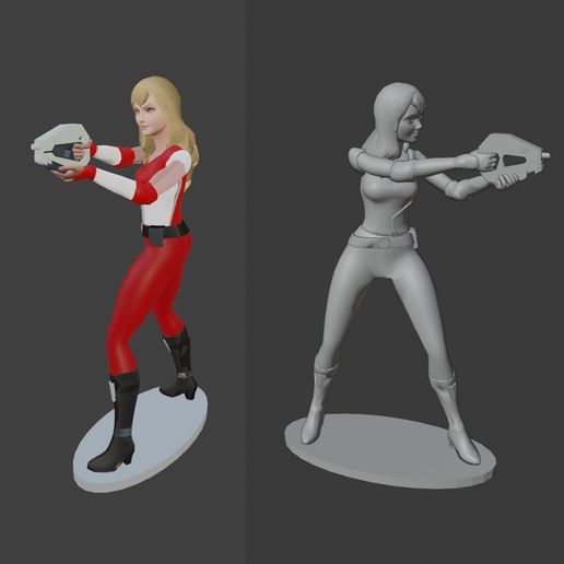 ♀️ Rook Bartley 11 poses Robotech Mospeada・ STL File for 3D printing・Cults