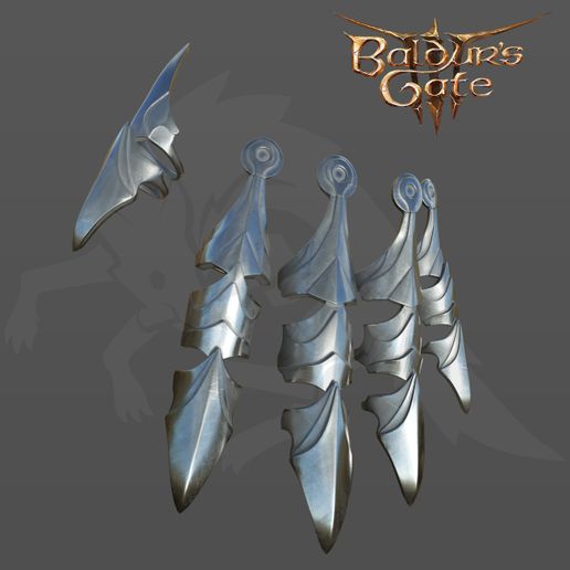 🪄 Viconia DeVir-Inspired Finger Armor Set baldur's gate 3 for cosplay ...