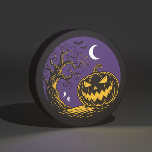 🎃 Halloween lightbox / light box・ 3MF File for 3D printing・Cults