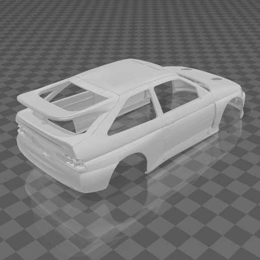 🚙 Ford Escort RS Cosworth Gr.A 1996 Shell Body – Divided Parts for Easy ...