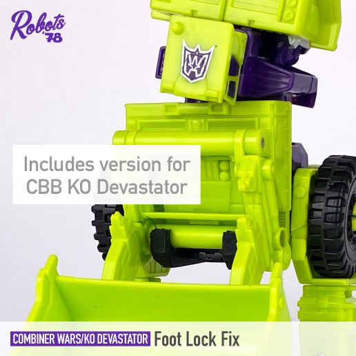 🦶 CW/UW/CBB Devastator Foot Lock・ STL File for ・Cults