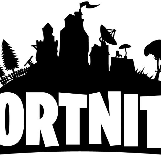 🎲 Fortnite logo・Free STL File for ・Cults