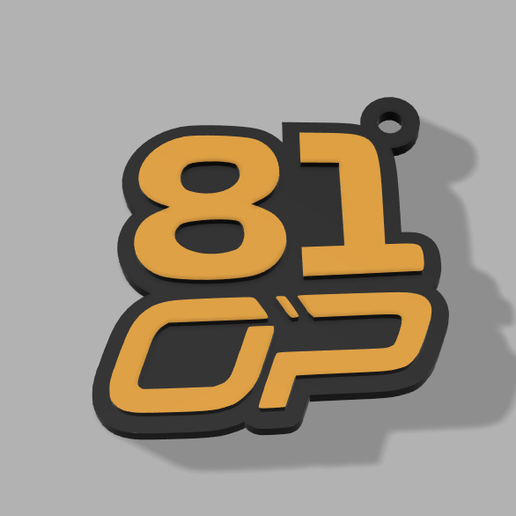 🗝️ Oscar Piastri Keychain F1・Archivo STL para Impresión 3D・Cults
