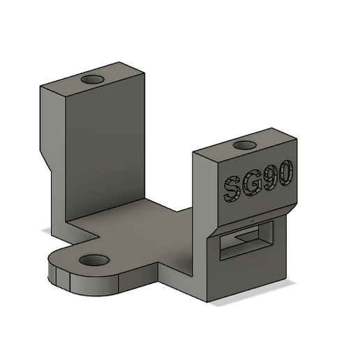 ⚙️ Base de soporte para Servo SG90 (2 modelos)・Archivo STL Gratis para ...