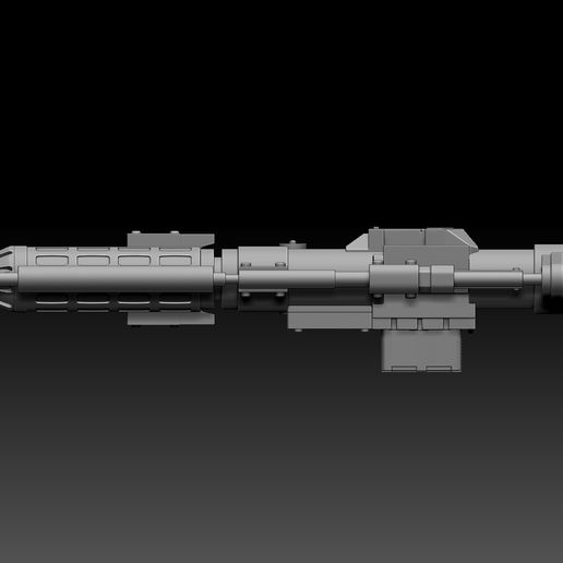🤖 E-5 COMMANDO DROID BLASTER LIFE SIZE FOR 3D PRINT (1:1, 1:6, 1:12 ...
